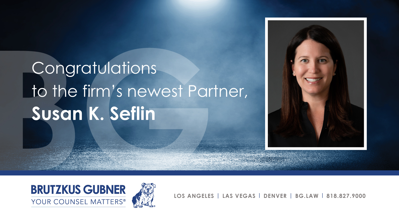 BG Law Elevates Susan Seflin to Partnership | BG Law